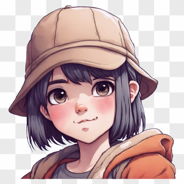Download Cheerful Animated Character in Cap and Hoodie Cartoons Online ...