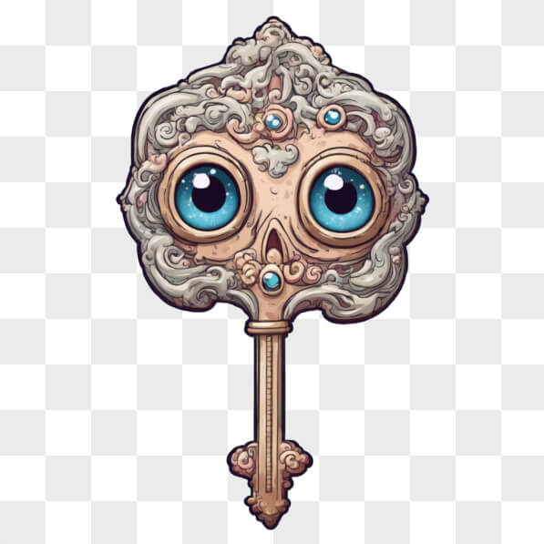 Download Whimsical Artistic Key with Expressive Eyes Cartoons Online ...