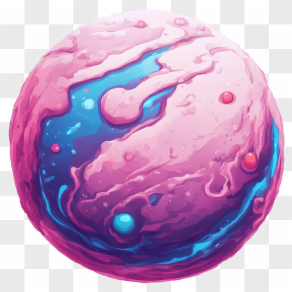 Download Colorful Planet with Swirling Clouds Cartoons Online ...