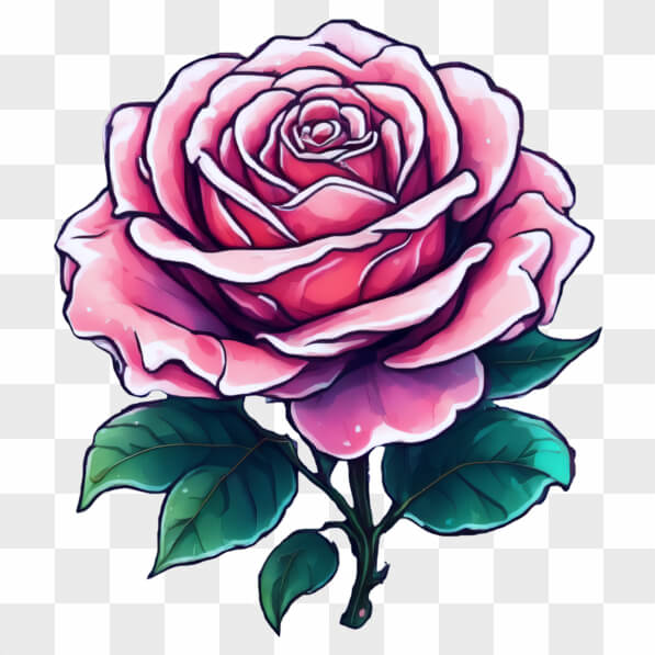 Download Illustrated Pink Rose Cartoons Online - Creative Fabrica