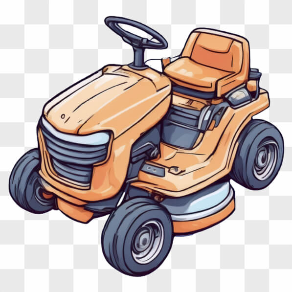 Download Cartoon Riding Lawn Mower Cartoons Online - Creative Fabrica