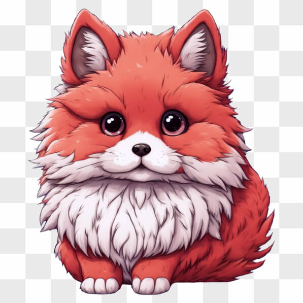 Télécharger Mignon animal rouge de style cartoon Dessins animés En ...