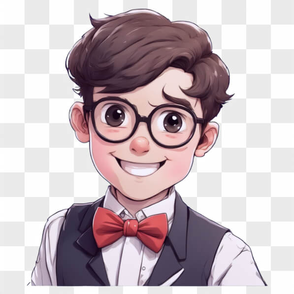 Download Cheerful Animated Boy in Formal Attire Cartoons Online ...
