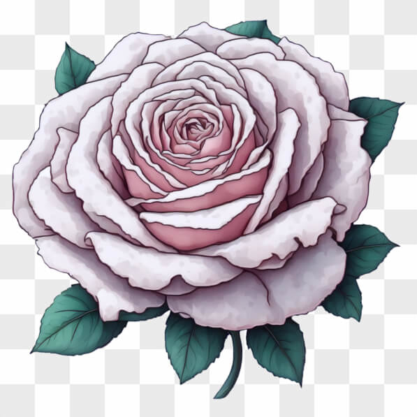 Download Detailed Pink and White Rose Cartoons Online - Creative Fabrica