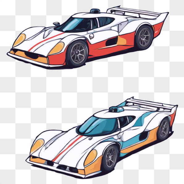 Download Stylized Racing Cars Cartoons Online - Creative Fabrica