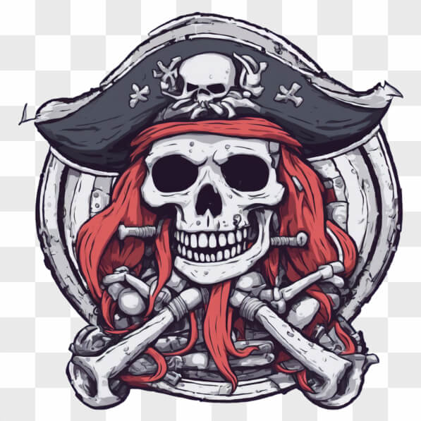 Download Stylized Pirate Skull Artwork Cartoons Online - Creative Fabrica