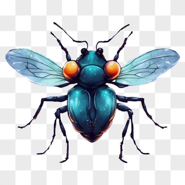 Download Stylized Fly Illustration Cartoons Online - Creative Fabrica