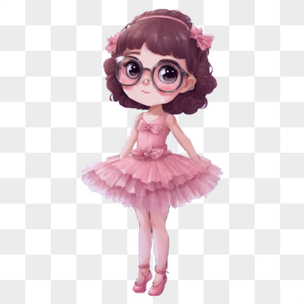 Download Cute Animated Girl in Pink Dress Cartoons Online - Creative ...