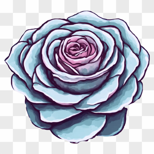 Download Artistic Blue Rose Cartoons Online - Creative Fabrica