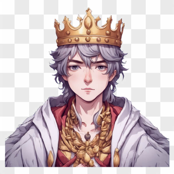 Download Young Royal Character with Crown Cartoons Online - Creative ...