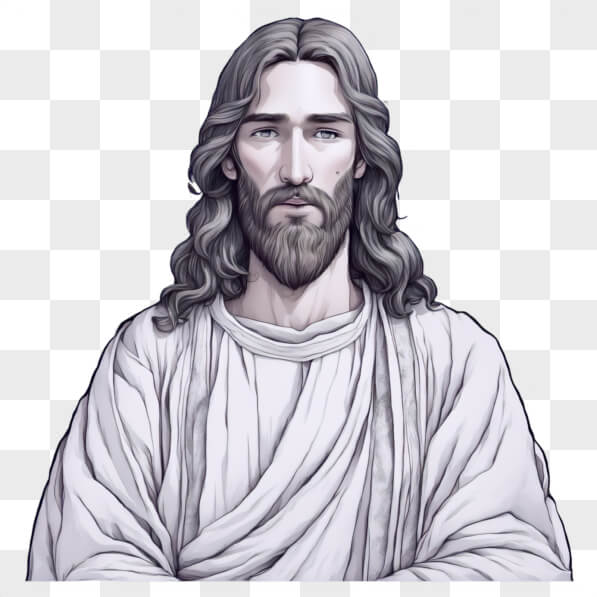 Download Stylized depiction of a religious figure Cartoons Online ...