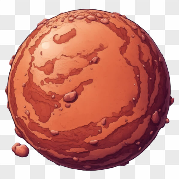 Download Stylized representation of Mars Cartoons Online - Creative Fabrica