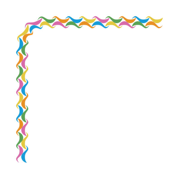 Download Colorful Wavy Border Design Borders & Corners Online ...