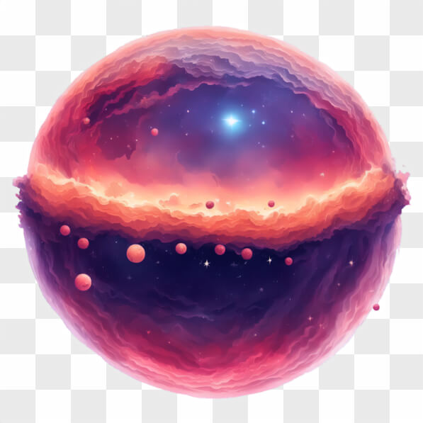 Download Celestial Sphere with Planets and Nebula Cartoons Online ...