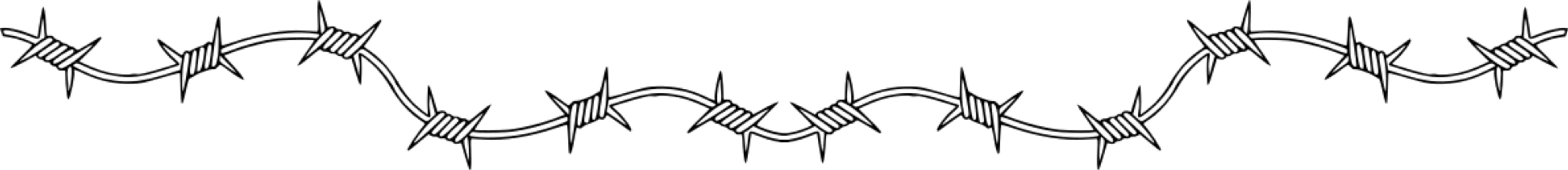 Download Stylized Illustration of Barbed Wire Borders & Corners Online ...