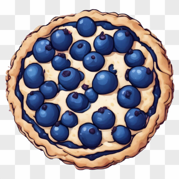 Download Blueberry Pie with Fresh Blueberries Cartoons Online ...