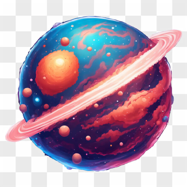 Download Colorful Artistic Planet in Space Cartoons Online - Creative ...