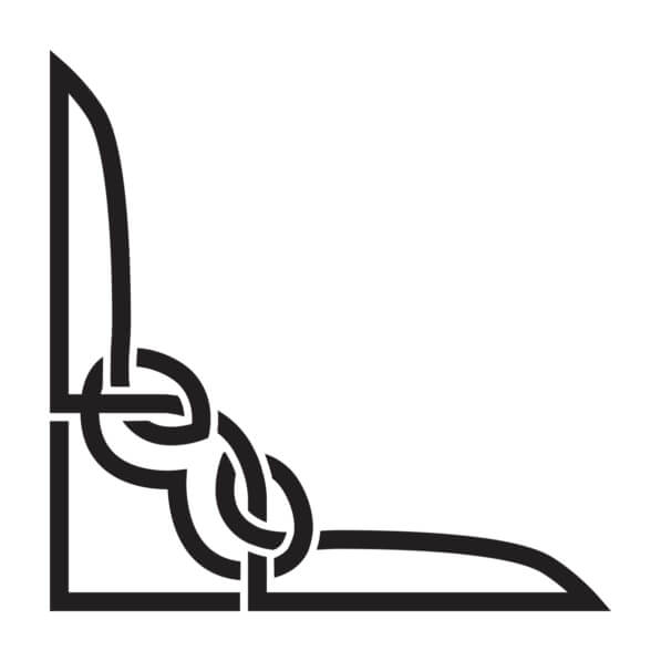 Download Stylized Knot Design Borders & Corners Online - Creative Fabrica