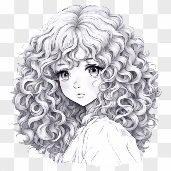 Download Illustration of a Character with Curly Hair Cartoons Online ...