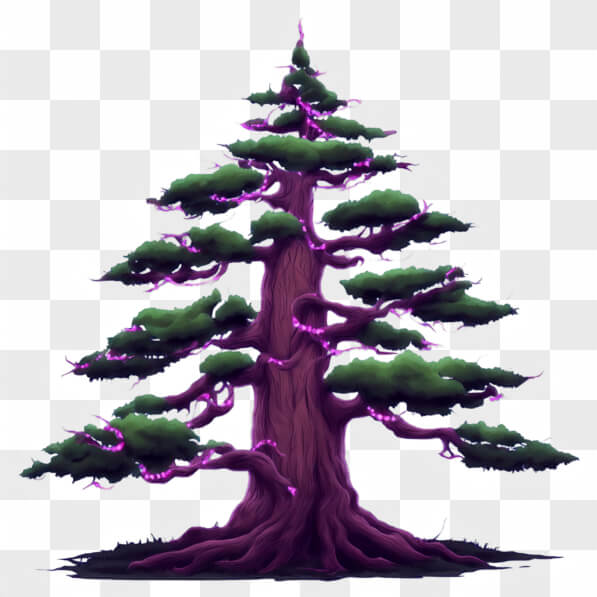 Download Enchanted Tree with Glowing Lights Cartoons Online - Creative ...