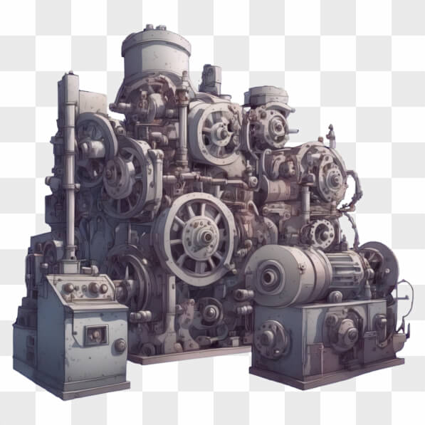 Download Intricate Industrial Machinery Cartoons Online - Creative Fabrica