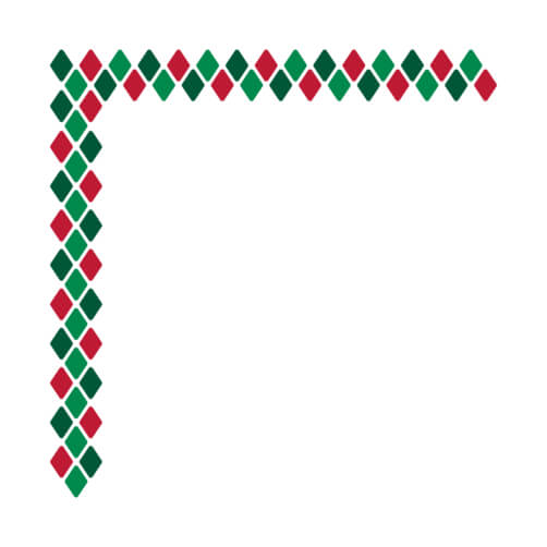 Download Festive Floral Border in Red and Green Borders & Corners ...