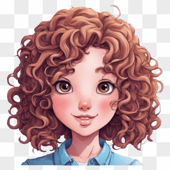 Download Animated Character with Curly Hair Cartoons Online - Creative ...