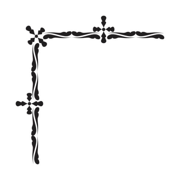 Download Decorative Black and White Corner Design Borders & Corners ...