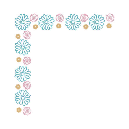 Download Floral Border Design Borders & Corners Online - Creative Fabrica