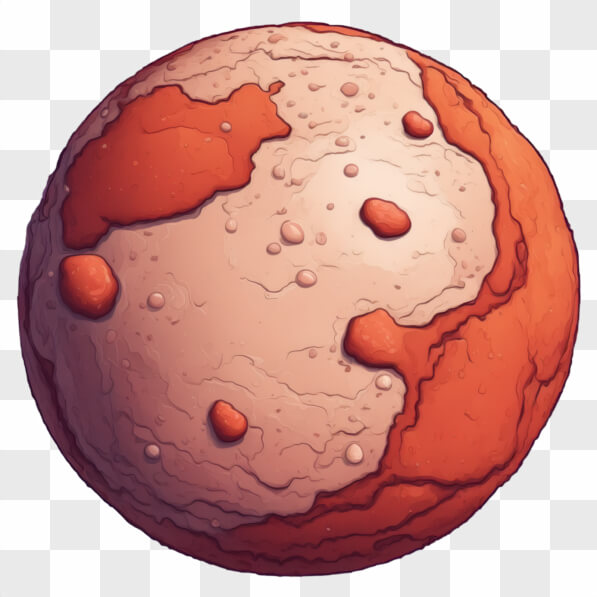 Download Stylized depiction of Mars Cartoons Online - Creative Fabrica