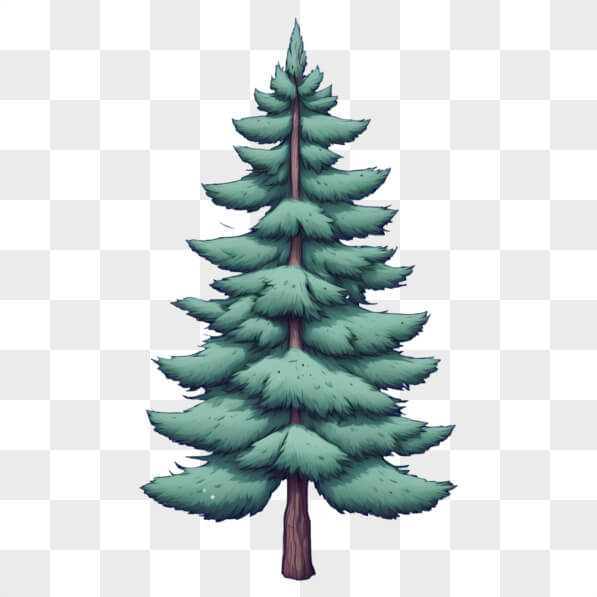 Download Illustration of a Pine Tree Cartoons Online - Creative Fabrica