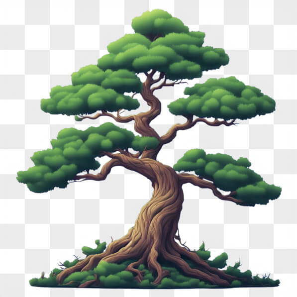 Download Stylized Tree Illustration Cartoons Online - Creative Fabrica