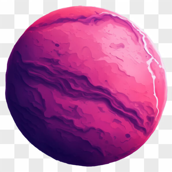 Download Stylized Planet with Pink and Purple Textures Cartoons Online ...