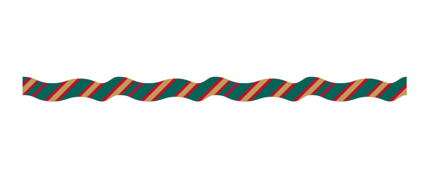 Download Festive Wavy Ribbon Pattern Borders & Corners Online ...