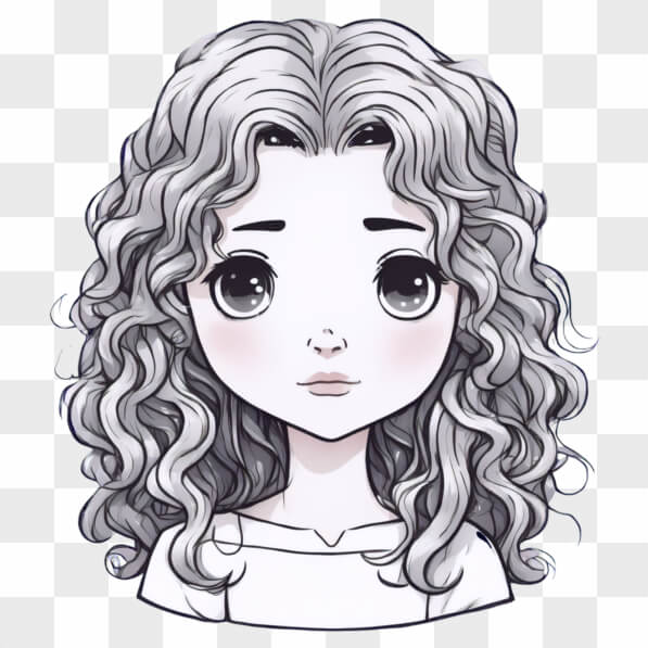 Download Chibi Character Illustration with Curly Hair Cartoons Online ...