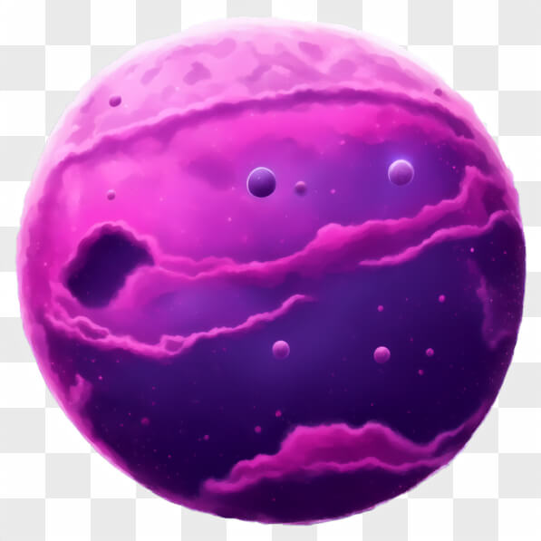Download Stylized Pink and Purple Planet in Space Cartoons Online ...