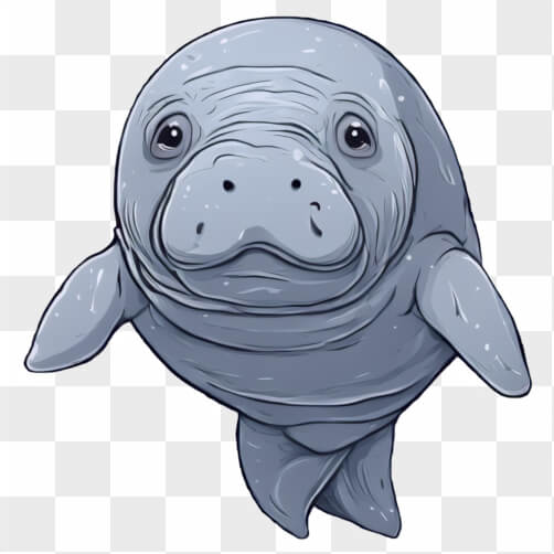 Descarga Manatí de dibujos animados nadando bajo el agua Cartoons En ...