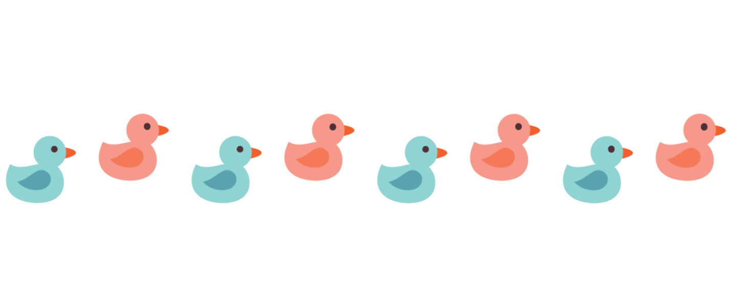 Download Colorful Cartoon Ducks Borders & Corners Online - Creative Fabrica