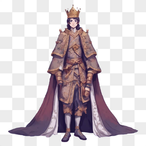 Download Regal Character in Ornate Royal Attire Cartoons Online ...