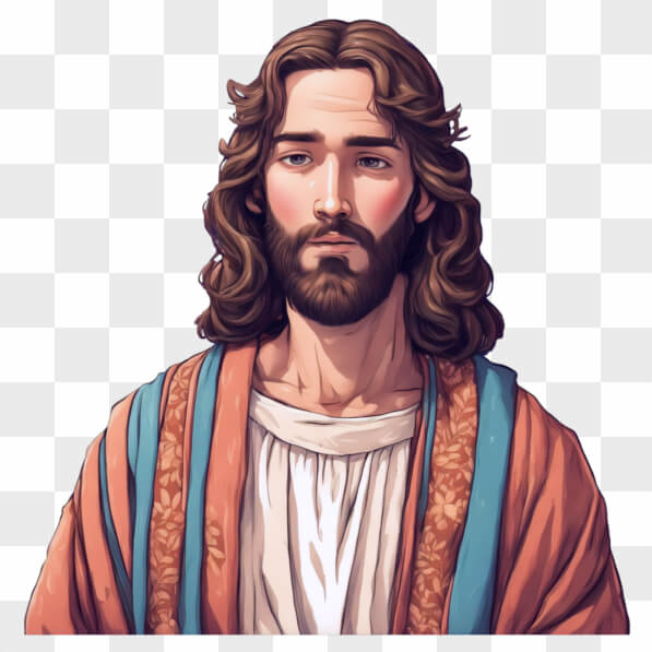 Download Religious Figure in Classical Attire Cartoons Online ...