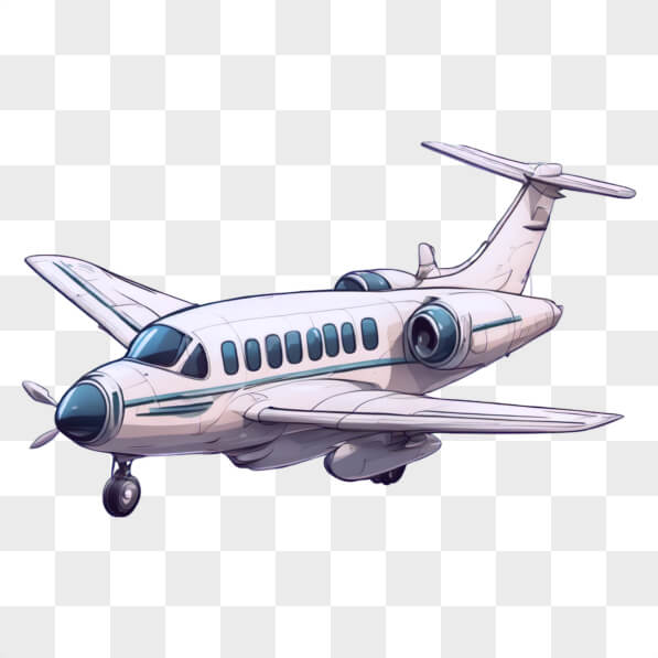 Download Modern Airplane Illustration Cartoons Online - Creative Fabrica