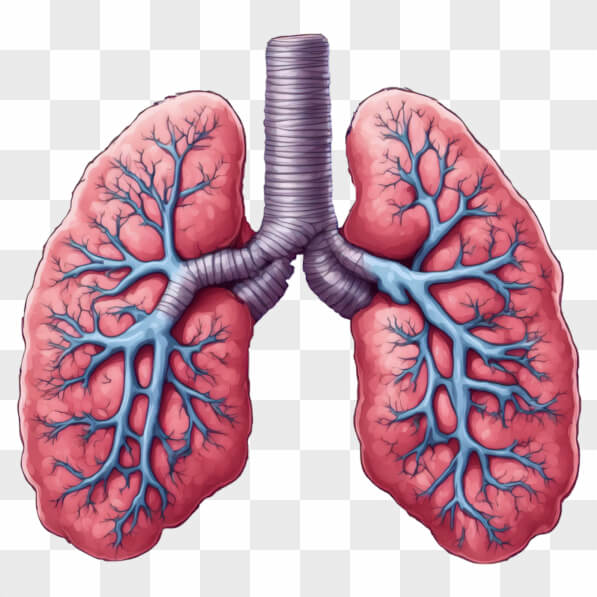 Download Anatomical Illustration of Human Lungs Cartoons Online ...