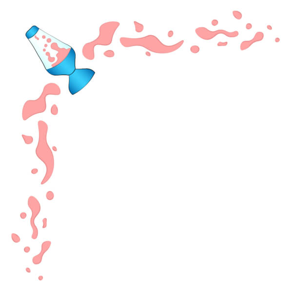 Download Whimsical Lava Lamp Design with Pink Liquid Borders & Corners ...