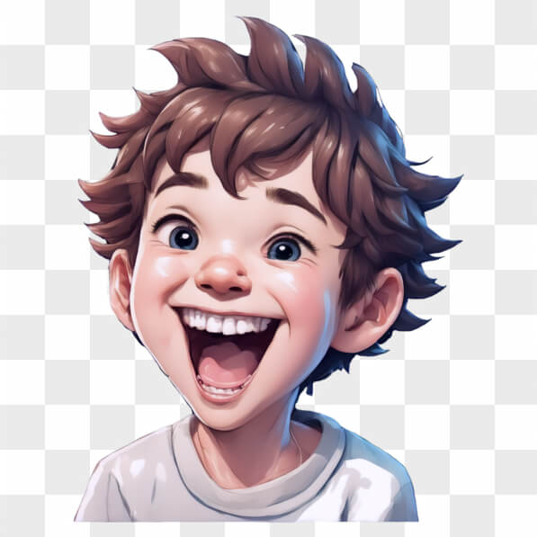 Download Joyful Young Boy Cartoons Online - Creative Fabrica