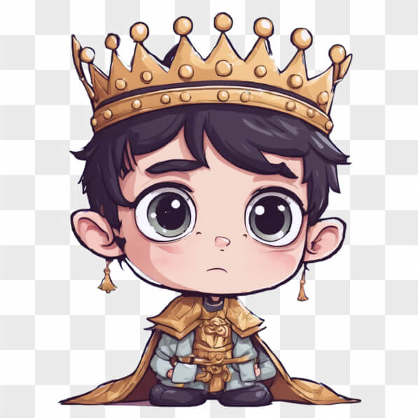 Descarga Personaje de dibujo animado de un joven rey Cartoons En Línea ...