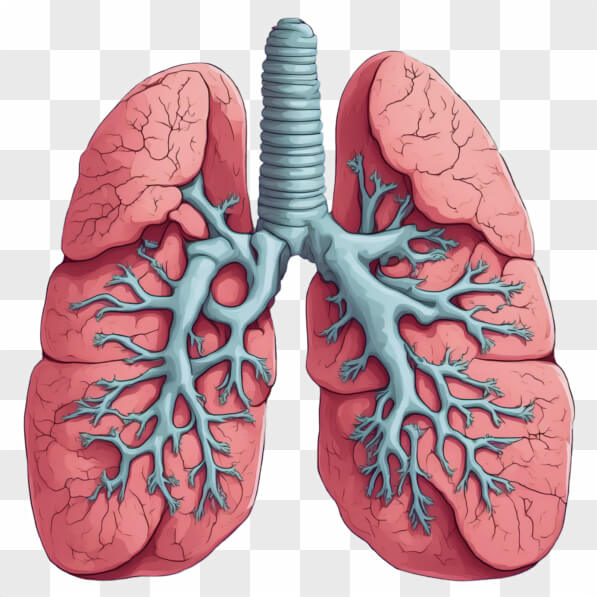 Download Illustration of Human Lungs with Bronchi Cartoons Online ...