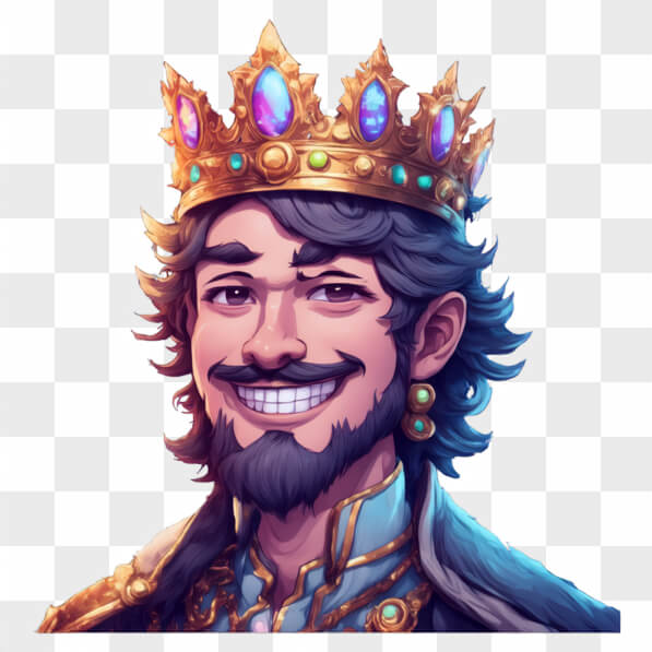 Download Regal Character with Golden Crown Cartoons Online - Creative ...