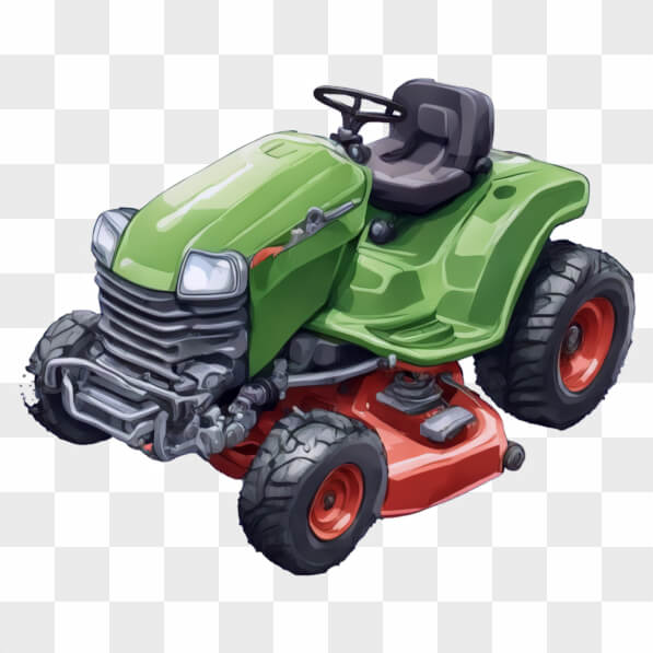 Download Modern Green Lawn Mower Cartoons Online - Creative Fabrica
