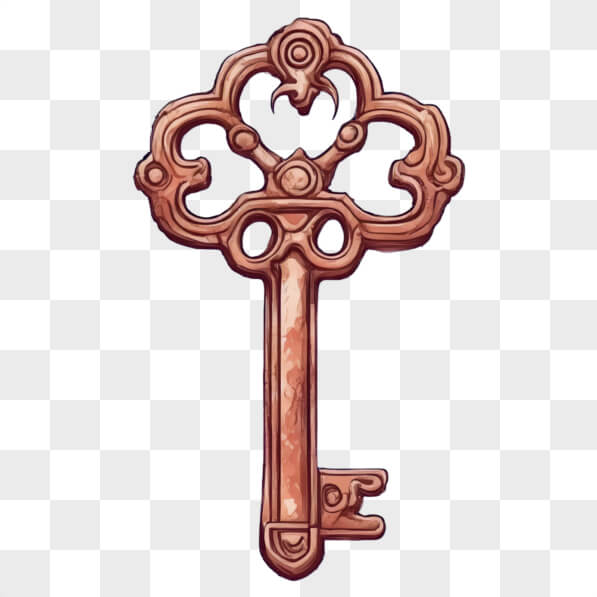 Download Ornate Decorative Key Cartoons Online - Creative Fabrica