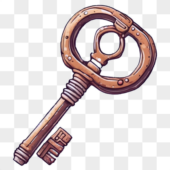 Download Vintage Ornate Key Cartoons Online - Creative Fabrica